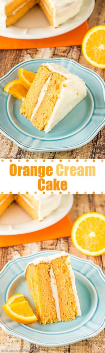 Orange Cream Cake – Deliciously Sprinkled
