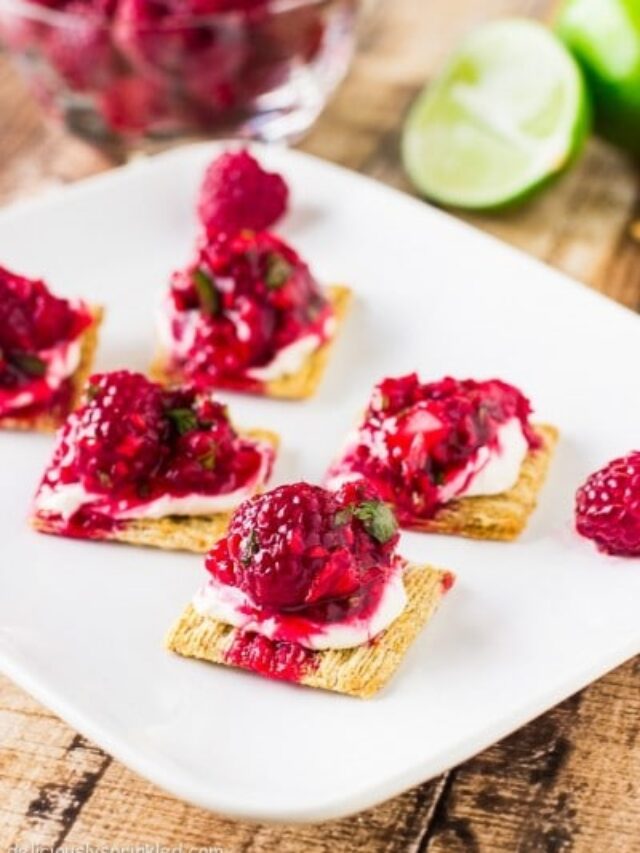 Raspberry Salsa Bites – Deliciously Sprinkled