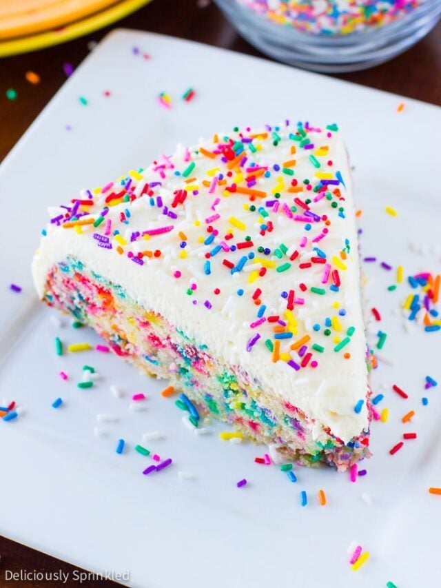 Homemade Funfetti Cake – Deliciously Sprinkled