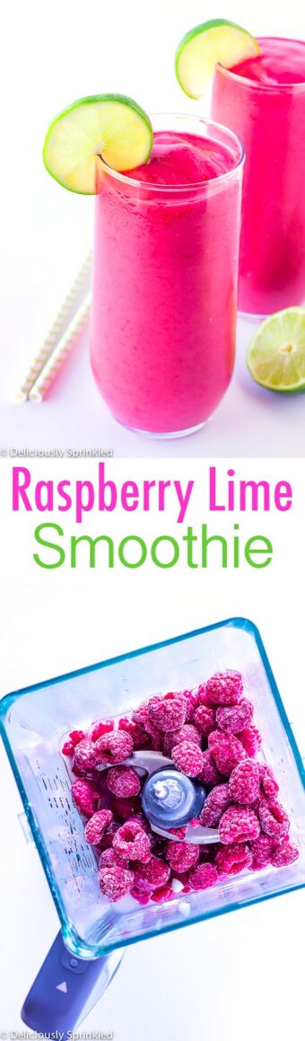 Raspberry Lime Smoothie – Deliciously Sprinkled