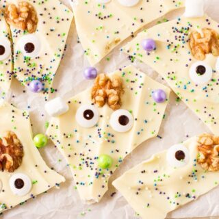 Monster Brain Halloween Bark – Deliciously Sprinkled