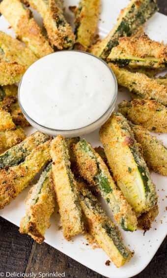 Zucchini Ranch Fries – Deliciously Sprinkled