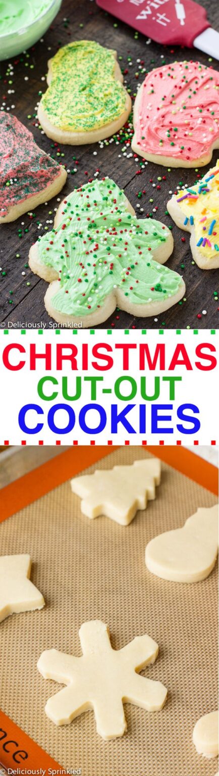 Christmas Cut-Out Cookies – Deliciously Sprinkled