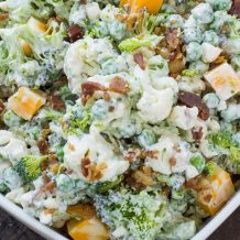 Easy Bacon Ranch Broccoli Salad - Deliciously Sprinkled