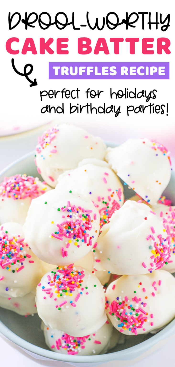 No-Bake Cake Batter Truffles – Deliciously Sprinkled