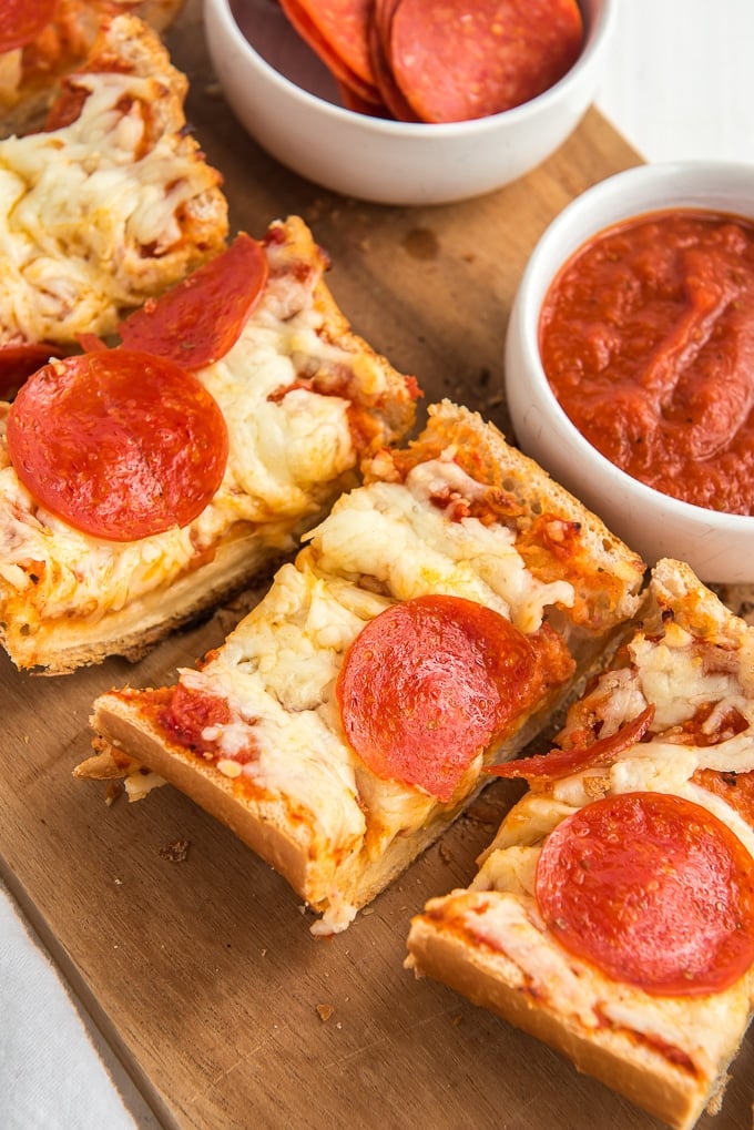 Easy French Bread Pizza Recipe - Deliciously Sprinkled