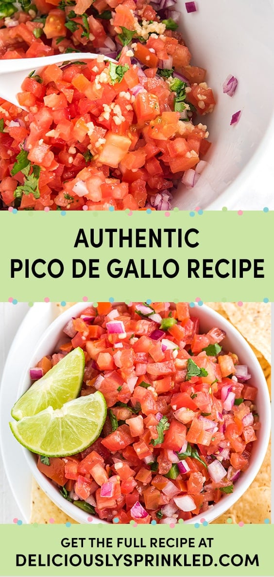 Authentic Pico de Gallo Recipe – Deliciously Sprinkled