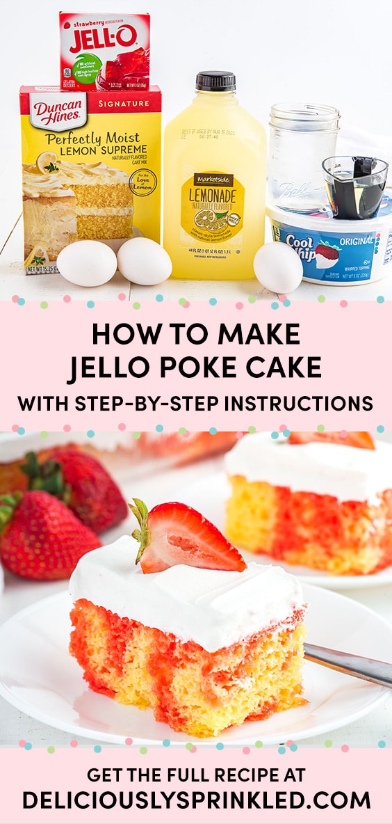 Easy Jello Poke Cake – Deliciously Sprinkled